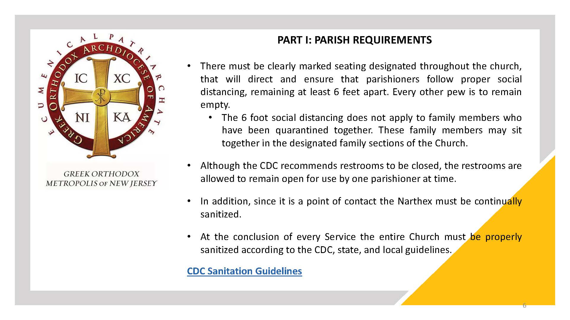 Church Three-Phase Reopening - Saint Thomas Greek Orthodox Church