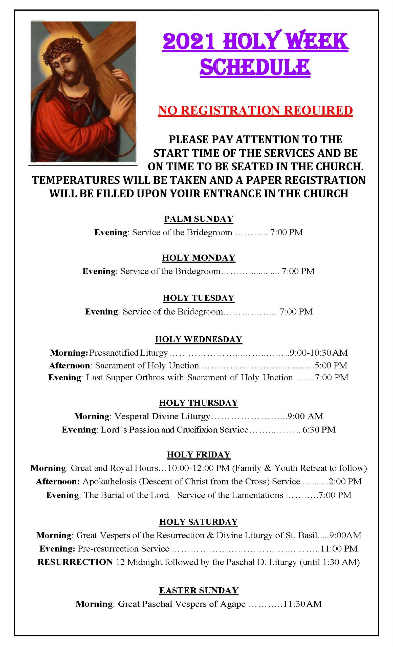 HOLY WEEK 2021 - Saint Thomas Greek Orthodox Church
